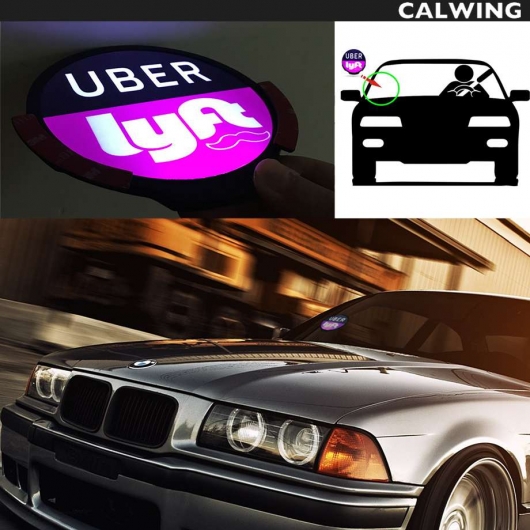 【スタンスカスタム】アメリカ発 おしゃれなカーサイン USDMカスタム ワイヤレス電源 LEDライト TAXI UBER ウーバー/LYFT リフト ピンク LEDサイン 【汎用品】｜キャル ...