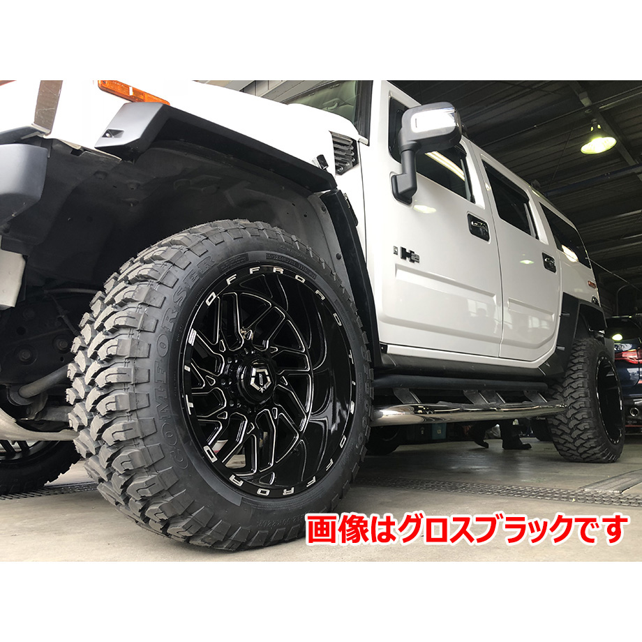 ハマー H2 TIS WHEELS 544V 22インチ 12J クローム 超アメリカンディープリム ホイール /オフロードタイヤセット 4本 ...