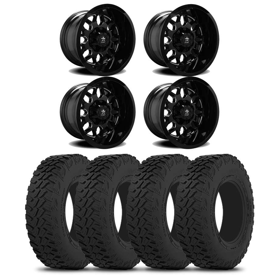 ハマー H3 | ホイール RBP 73R ATOMIC 20インチ 9J グロスブラック CNCグルーブ MUDタイヤ4本セット｜キャル ...