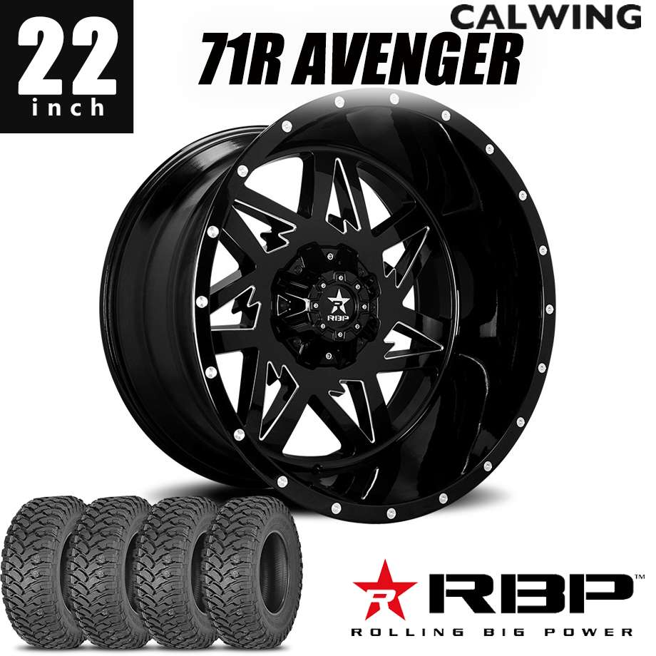 07-18y JK / 18-21y JL ジープ ラングラー | ホイール RBP 71R AVENGER 22インチ 12J グロス ...