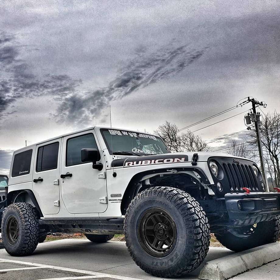07y- ジープ ラングラー JK JL | ホイール KM540 RECON サテンブラック 17X8.5J+18 5X127 1本 KMC ...