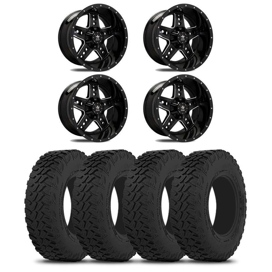 ラムピックアップ | ホイール RBP 90R COLT 20インチ 9J グロスブラック CNCグルーブ MUDタイヤ4本セット｜キャル ...
