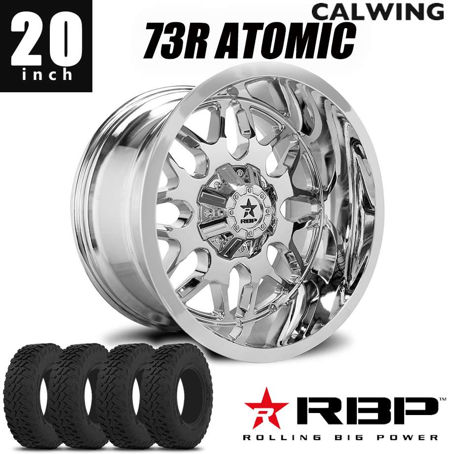 セコイア | ホイール RBP 73R ATOMIC 20インチ 9J オールクローム MUDタイヤ4本セット｜キャルウイング パーツセンター