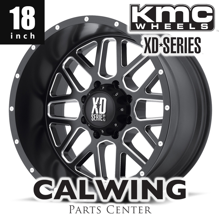 ジープ ラングラーグランドチェロキー 等 ホイール KMC XD820 GRENADE サテンブラックミルド 18インチ 8J+38 1本 ...