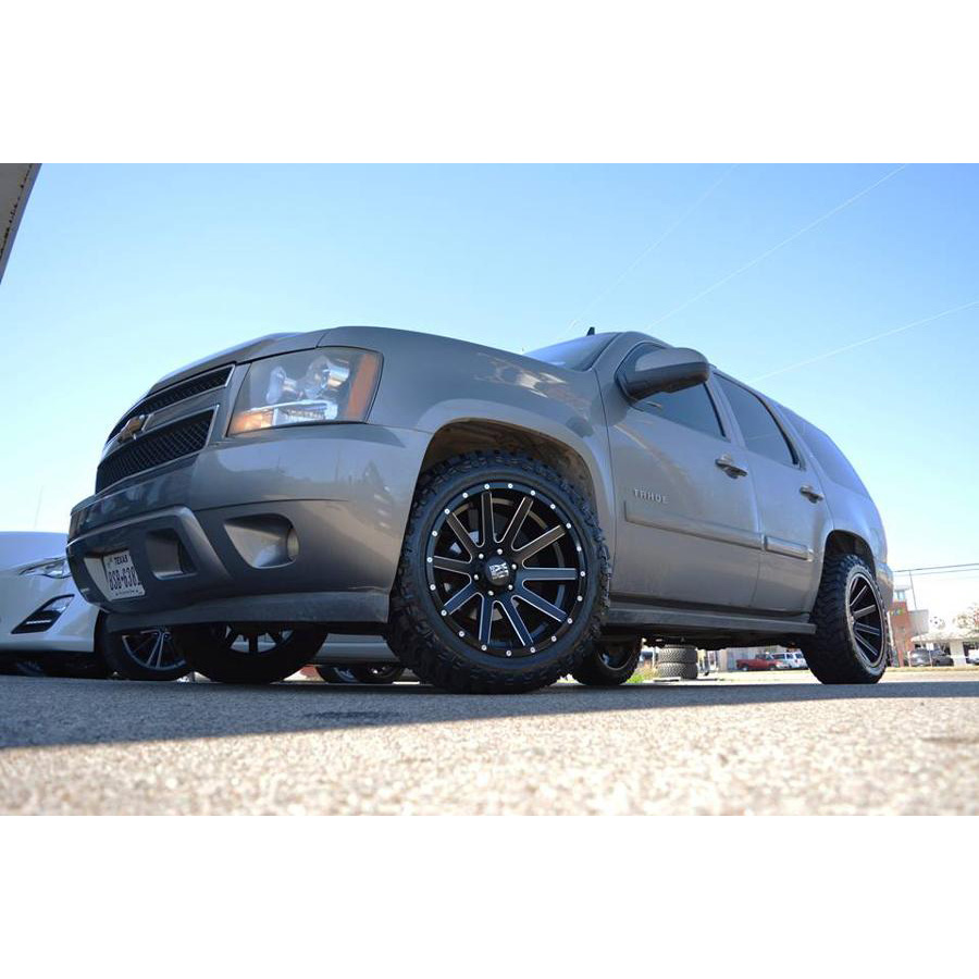 国産車 コンパス パトリオット 等 ホイール KMC XD818 HEIST サテンブラックミルドフランジ 18インチ 8J+35 1本 ...